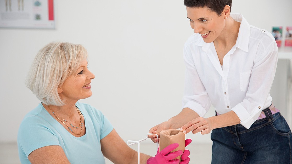 Donning compression garments: it's easy this way